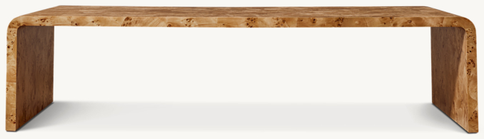 Belmont Burl Waterfall Coffee Table