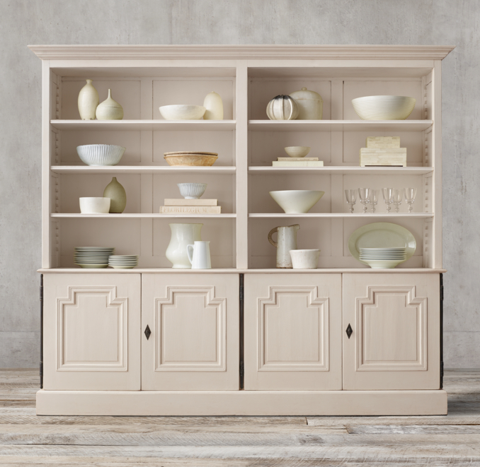 Montpellier Panel 4-Door Sideboard & Open Hutch