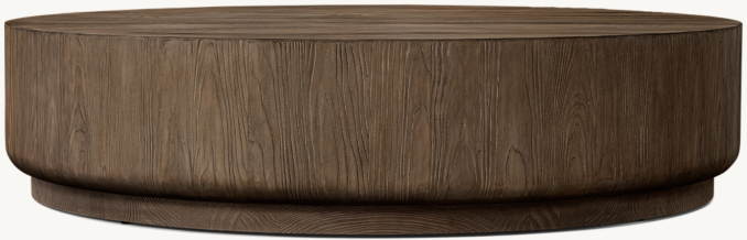 Ciro Plinth Round Coffee Table | RH