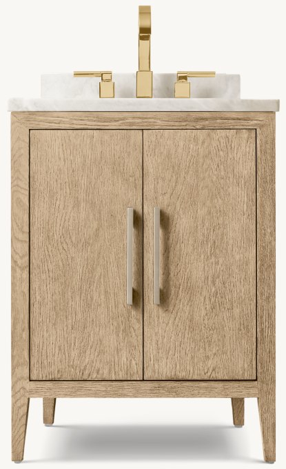 French Contemporary Powder Vanity RH