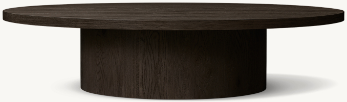 Montecito Pedestal Round Coffee Table | RH