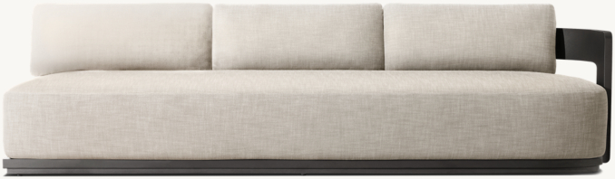 Bronte Aluminum Three-Seat Right-Arm Sofa | RH TEEN