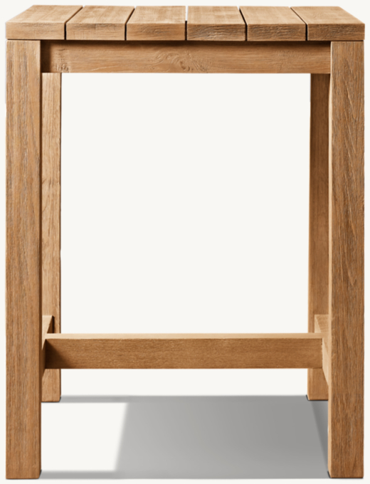 French Beam Teak Bar & Counter Table | RH