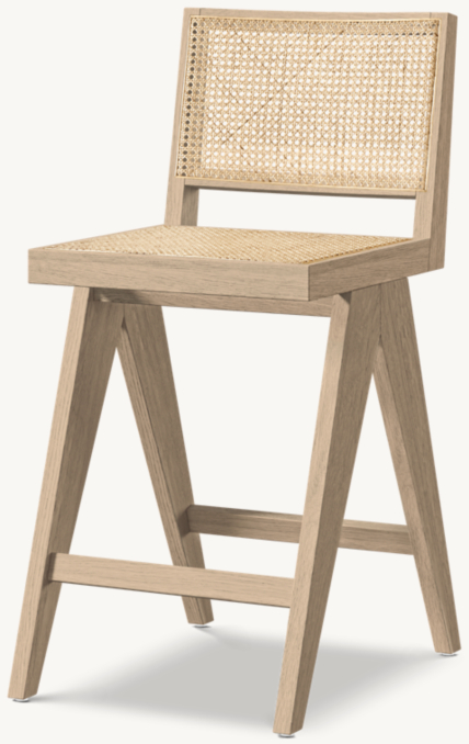 Wood & Woven Bar & Counter Stools | RH