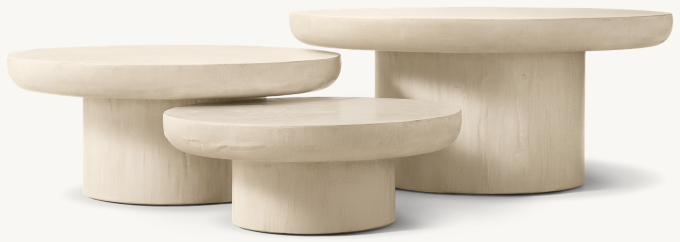 Concrete coffee table restoration hardware store