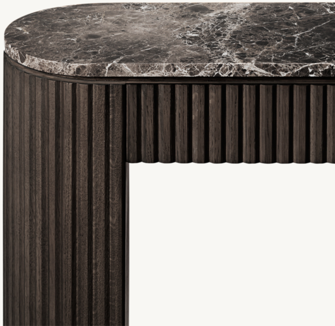 Byron Emperador Console Table with Drawers | RH Baby & Child