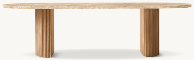 Byron Emperador Dining Table Collection | RH