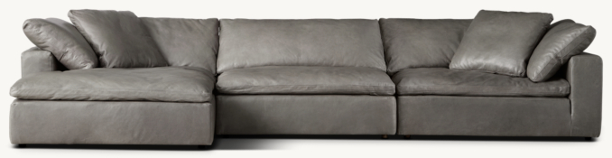 The Original Cloud Leather Sectionals | RH