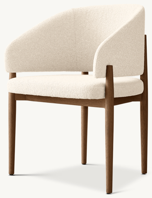 Eva Fabric Dining Armchair | RH