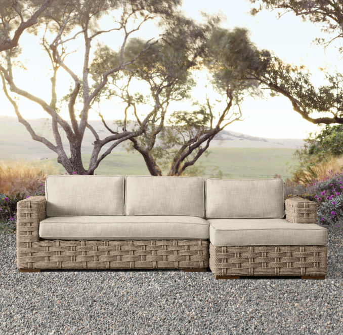 Rutherford Right-Arm Sofa Chaise Sectional | RH Baby & Child