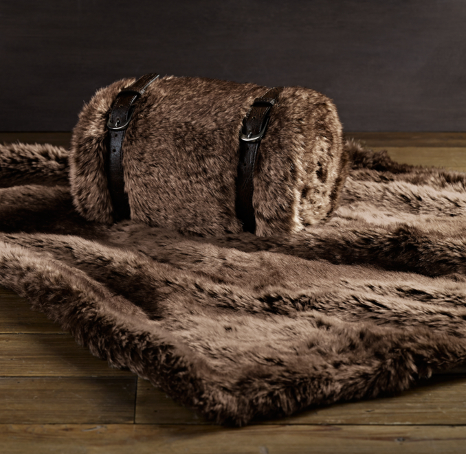 Luxe Faux Fur Pet Throw | RH