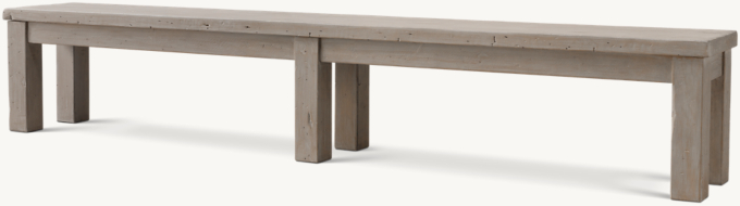 Salvaged Wood Bench RH