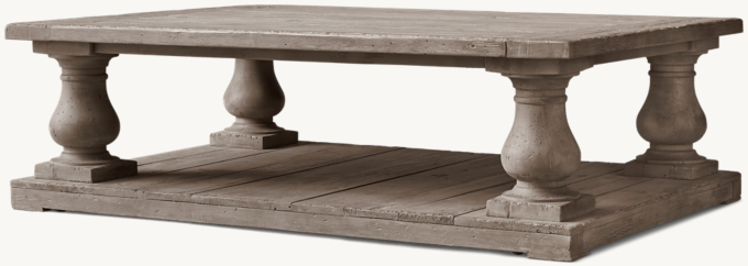 Balustrade Salvaged Wood Coffee Table RH TEEN
