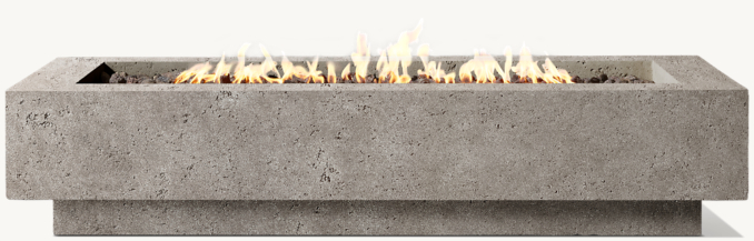 Ixtapa Rectangular Fire Table Collection | RH