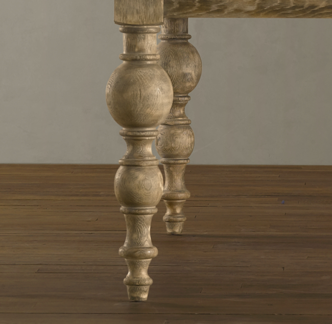 Grand Baluster Rectangular Dining Table Small | RH TEEN