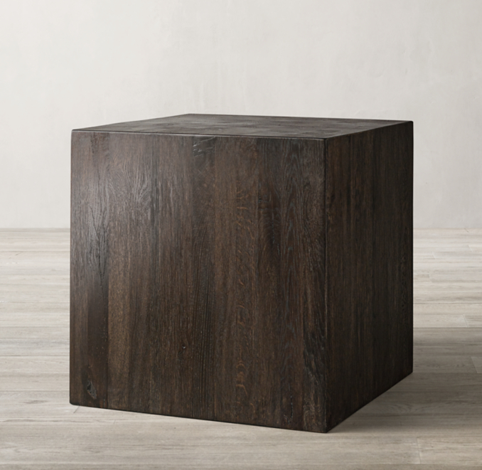 Reclaimed Oak Plinth Cube