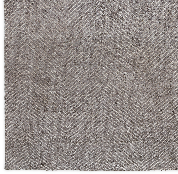 Mazo Rug Swatch - Grey/White