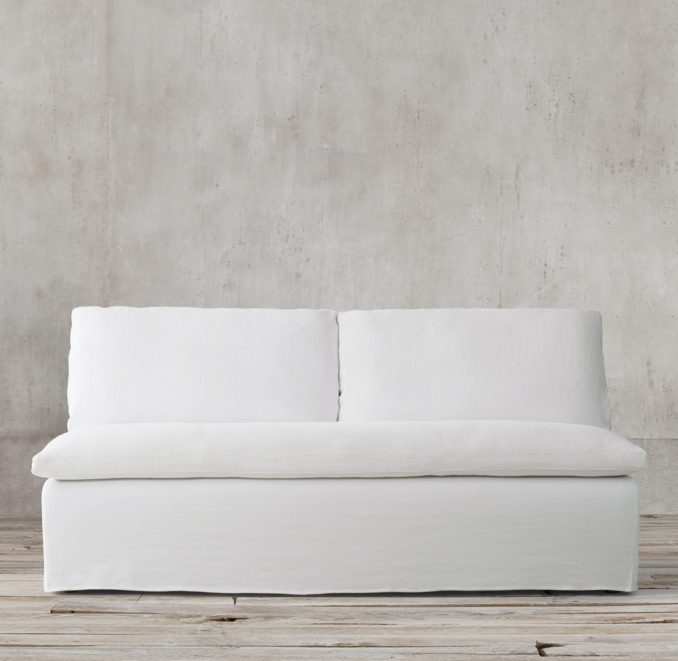 Ravello Slipcovered Armless Sofa