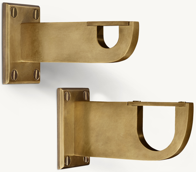 Bayonne Solid Brass Center Bracket | RH