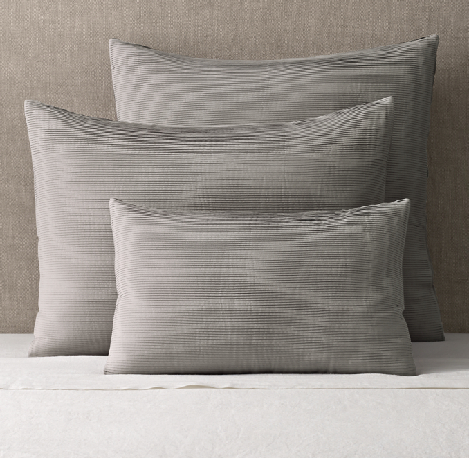 Petite Pleat Cotton Sateen Sham