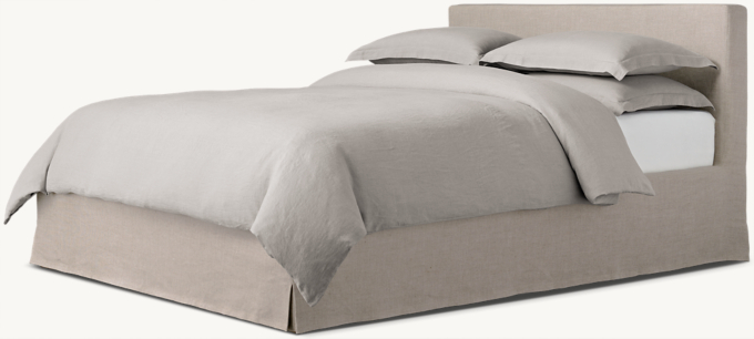 Parsons Slipcovered Bed RH