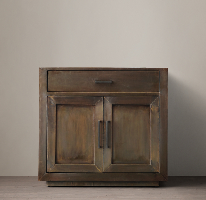 La Salle Metal-Wrapped Single Vanity Base