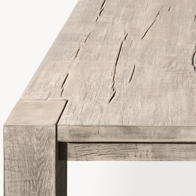 Reclaimed Oak Parsons Rectangular Dining Table