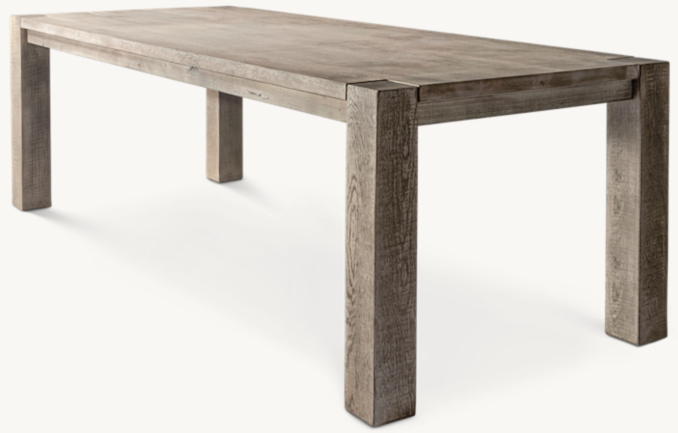 Reclaimed Oak Parsons Rectangular Dining Table