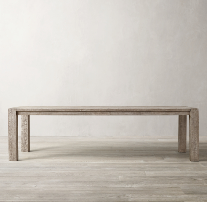 Reclaimed Oak Parsons Rectangular Dining Table