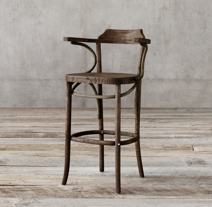 Vienna Café Wood Stool