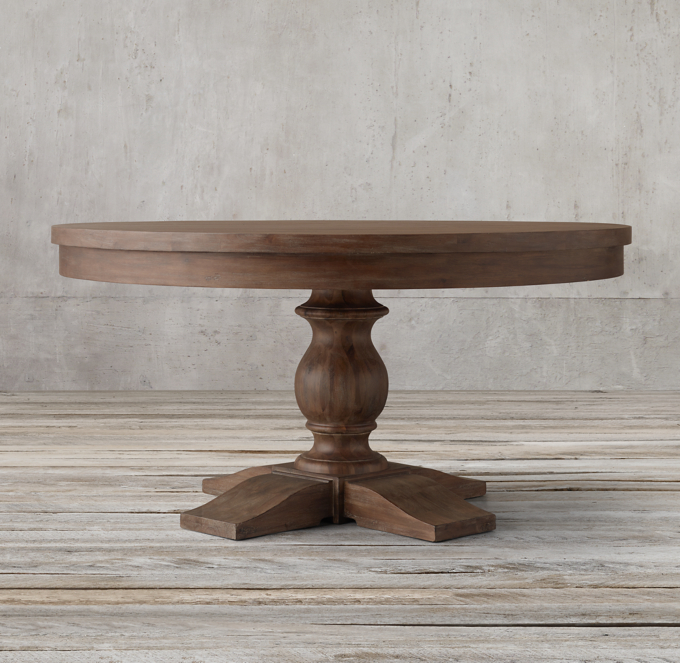 17th C. Priory Round Dining Table RH