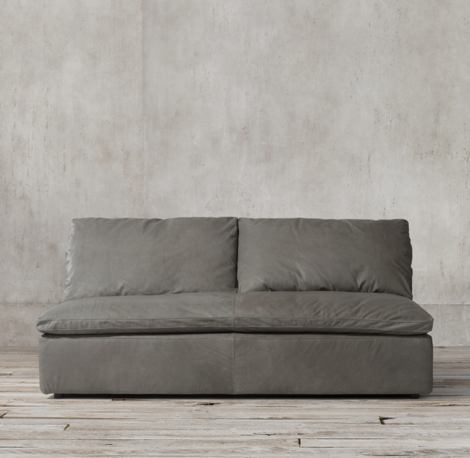 Cloud Leather Armless Sofa