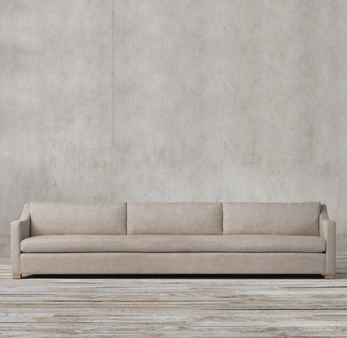 10' Petite Belgian Classic Slope Arm Upholstered Sofa