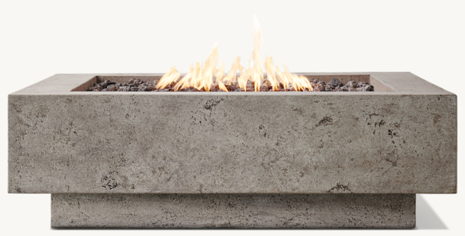 Ixtapa Rectangular Fire Table Collection | RH