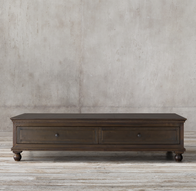 Annecy Metal-Wrapped Coffee Table
