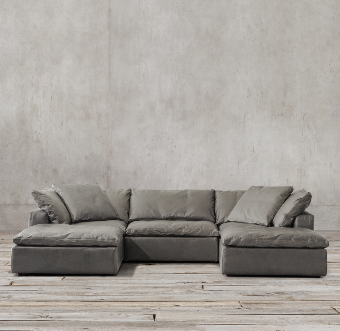 Cloud Modular Leather Customizable Sectional