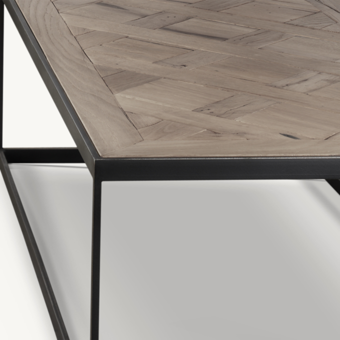 Reclaimed Russian Oak Parquet Coffee Table RH