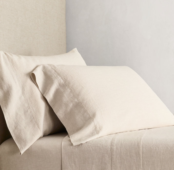Stonewashed Belgian Flax Linen Sheet Set