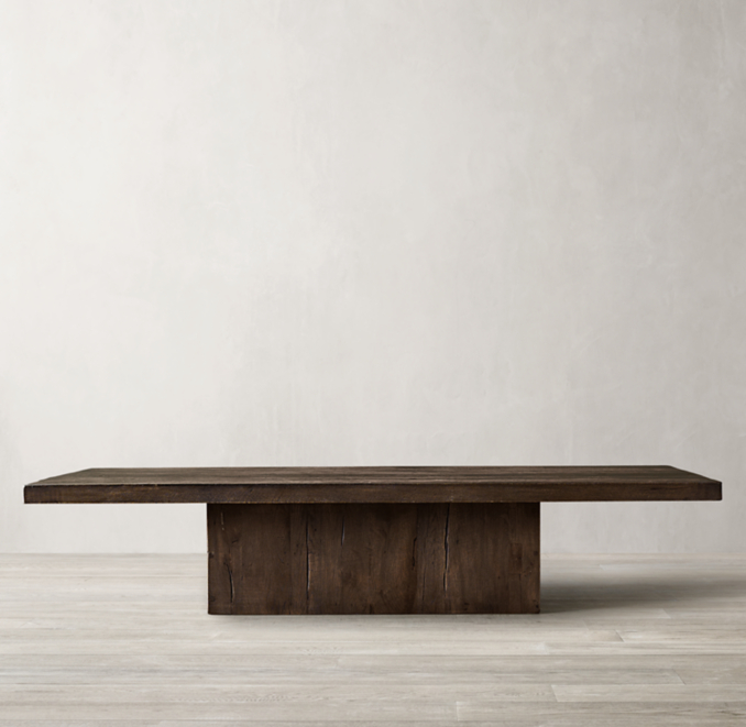 Reclaimed Oak Plinth Square Coffee Table
