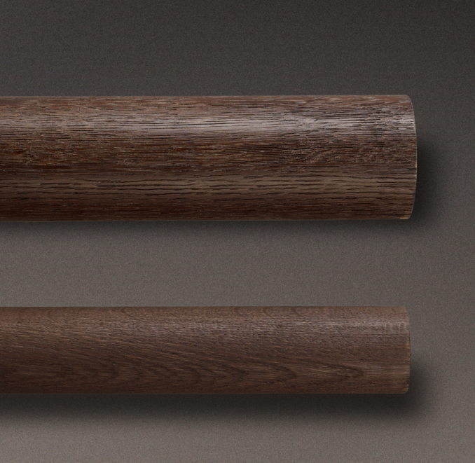 Estate Weathered Oak Rod - Brown Oak