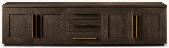 Machinto 4-Door Media Console with Drawers