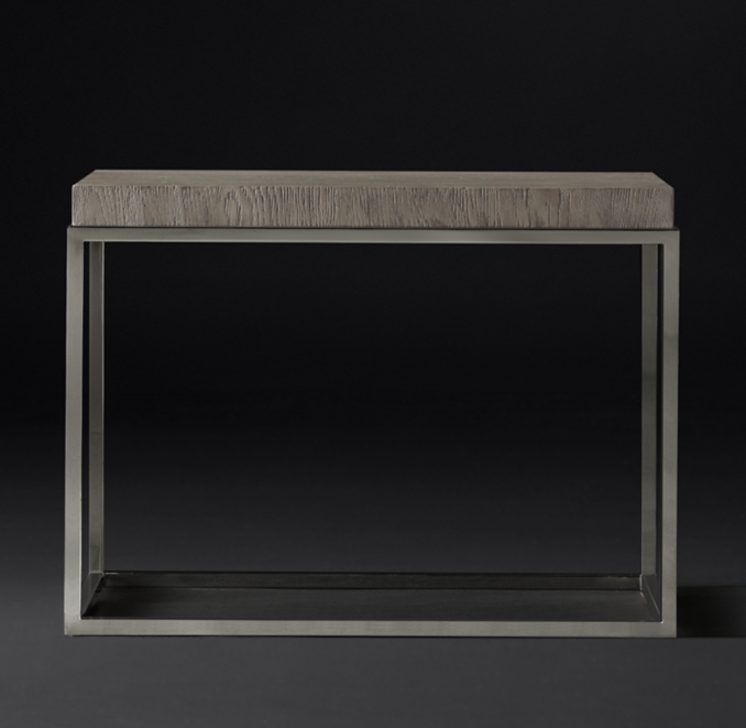 Nicholas Oak Rectangular Side Table