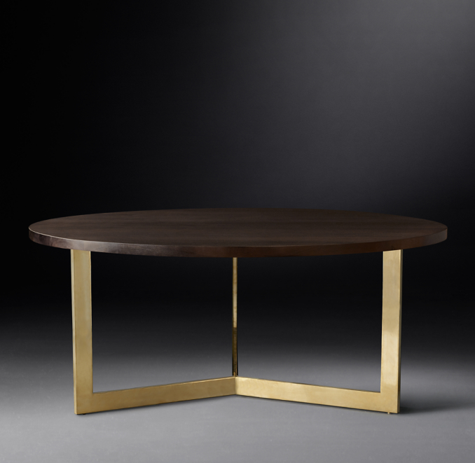 Linear Round Dining Table | RH