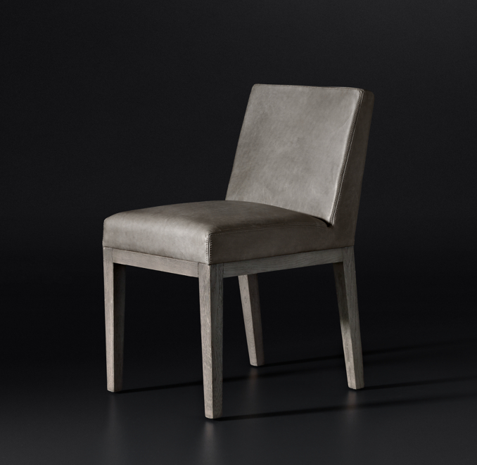 Morgan Leather Dining Side Chair | RH