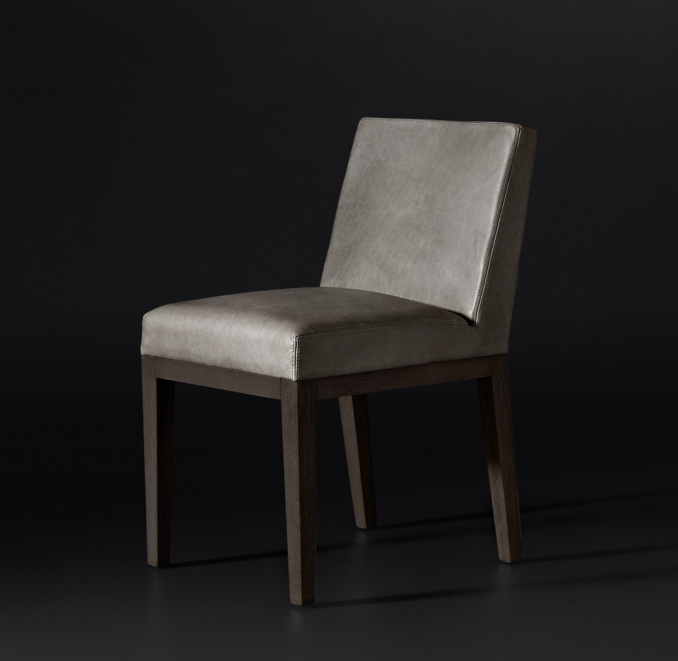 Morgan Leather Dining Side Chair | RH
