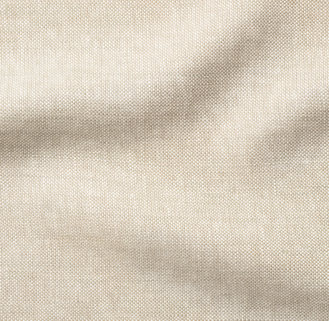 Fabric by the Yard - Belgian Flax Linen Cross Weave | RH