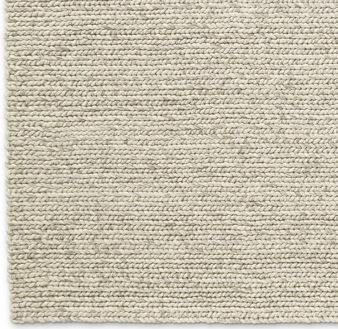 Chunky Braided Wool Rug Swatch