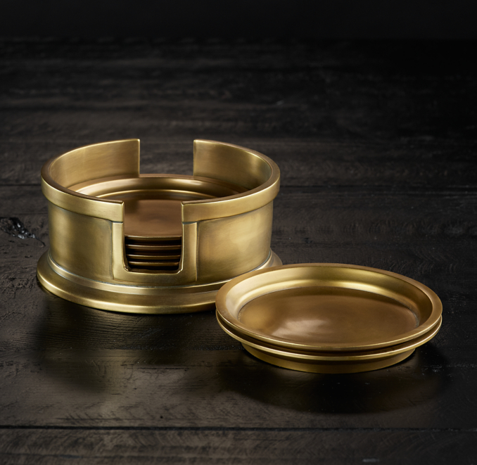 Vintage Hotel Coasters (Set of 6)