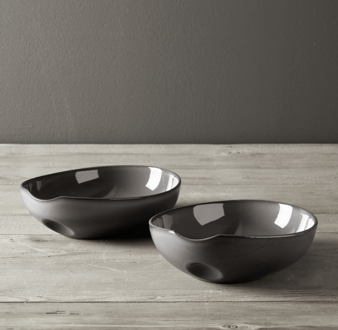 Revol Classic French Porcelain Large Oval Bowl (Set of 2)