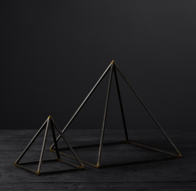 Iron Geometric Object - Pyramid